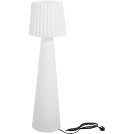 Lampadaire Lumineux Design Filaire Abat-Jour Ondulé Pour Extérieur Led Blanc Lady H150Cm Culot ...