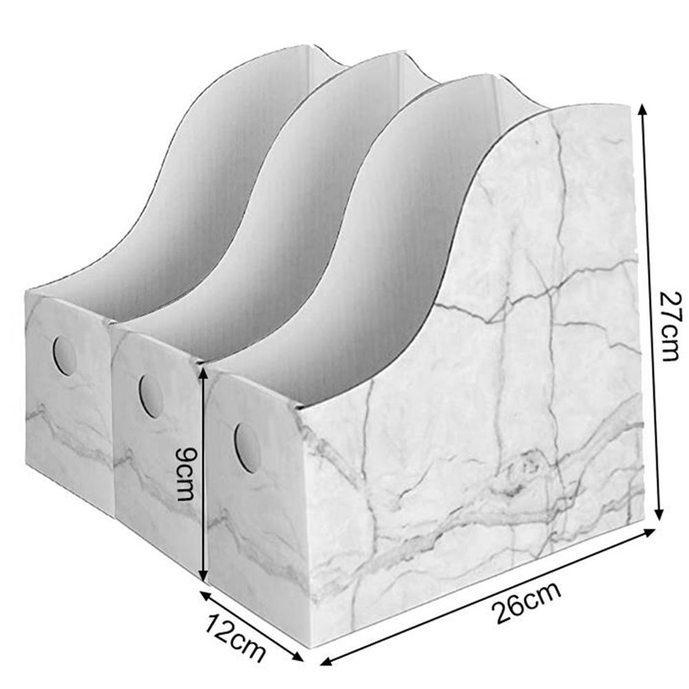 Porte-Revues en Carton Robuste BoîTe de Rangement pour Magazines éTanche, Bacs à Livres ...