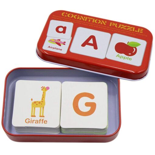 Cartes Flash Cartes d'apprentissage de puzzle Alphabet , Matching ...