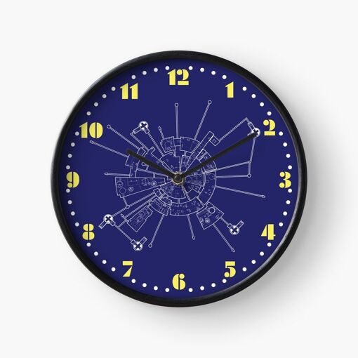 Horloge Murale ESPACE 1999 HORLOGE 2 DIAGRAMME ALPHA BASE LUNE=1431 ...