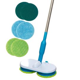 Balai motorisé Duo Spinner Sans Fil à 2 têtes rotatives - 6 Disques ...