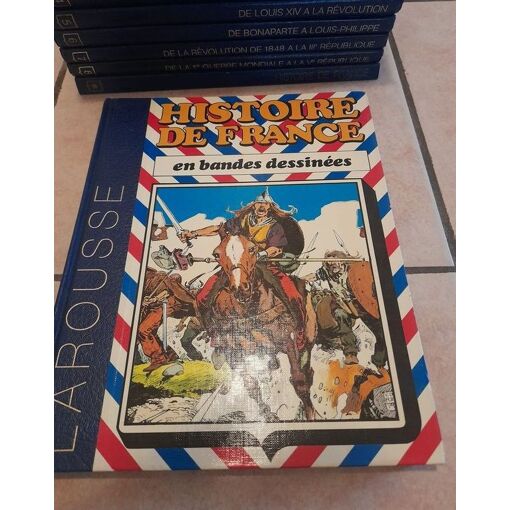 Complet Histoire de France en bandes dessinées 8 volumes reliés + port ...