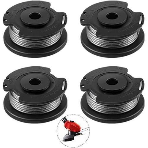 4 Pièces Bobine de Fil de Rechange Tondeuse à Gazon en Nylon Bobine Rechange pour Coupe Bordure ...