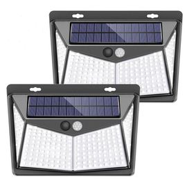 Lampes solaires d'extérieur, [208 LED/2 paquets] Lampes solaires à détecteur de mouvement 3 ...