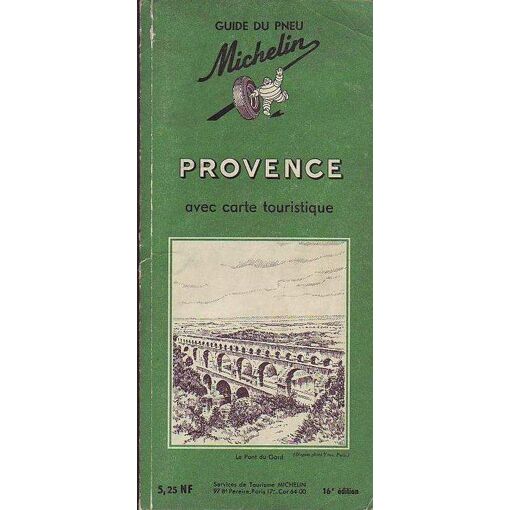 Guide Vert Michelin : Provence Avec Carte Touristique | Rakuten