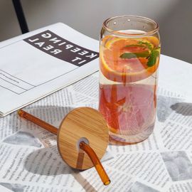 440ML Bubble Tea Verres à thé avec Couvercle et Paille,Verres à Bubble ...