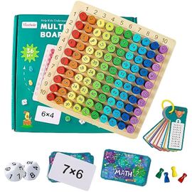 Table de multiplication en bois, Tableau de multiplication, jeu de ...