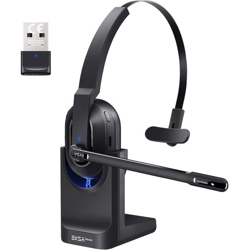 H5 Casque Bluetooth Avec Micro & Dongle Usb [45 Heures De Temps De ...