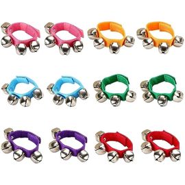 SSRDFU Lot de 12 Bracelet Grelot - Paire de Bracelets de 4 grelots ...