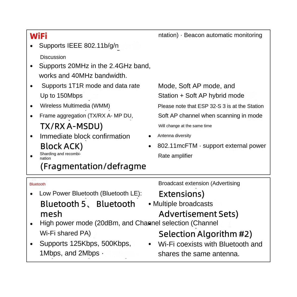Esp32 Esp32 S3 Wifi Bluetooth Iot Double Carte De Développement Type C Carte De Base Esp32
