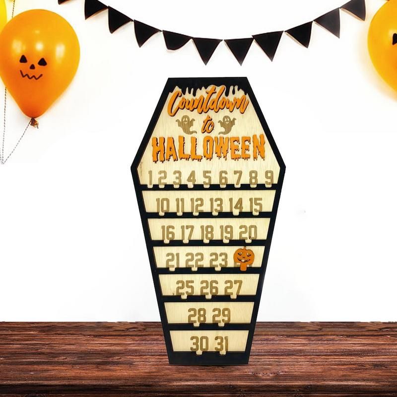 Calendrier de Compte à Rebours de l'Avent d'Halloween, Cercueil Mobile ...