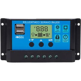Contrôleur de charge solaire, régulateur de charge de batterie MPPT 10A 20A 30A, contrôleur de ...