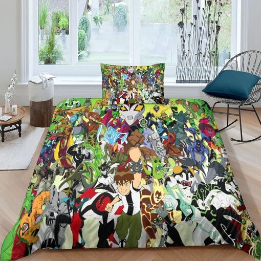 Ben 10 Hero Bedding Set Duvet Cover Set Hero Characters Animated ...