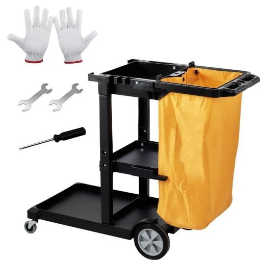 Chariot de Ménage Professionnel - VEVOR - Chariot de nettoyage - 3 ...