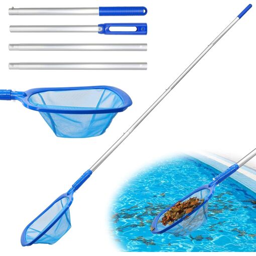 Swimming Pool Net with Detachable Handle,185 cm,12 cm Depth Swimming ...