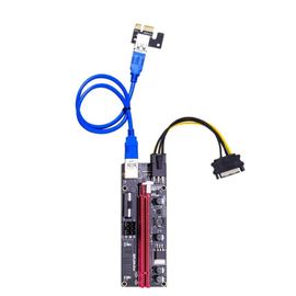 009S PCI-E Riser 1X à 16X USB PCI Express Riser Carte Adaptateur ...
