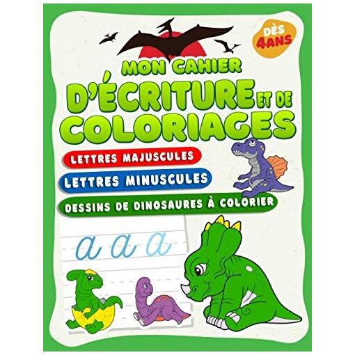 Mon cahier décriture et de coloriages: Apprendre à écrire en attaché ...
