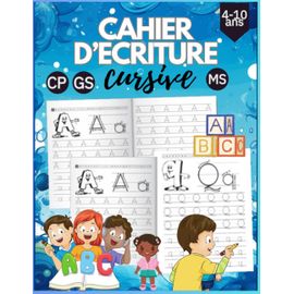 CAHIER D'ECRITURE CURSIVE- maternelles et CP - petite et grande section ...