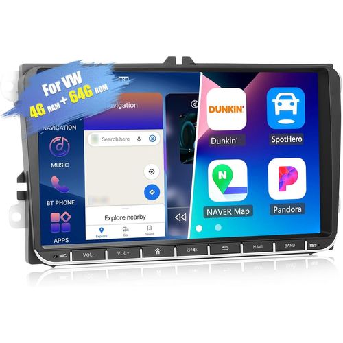 4G+64G Android 13 Pour Vw Golf 5 Polo Skoda Autoradio Avec Navi Carplay Android Auto,Autoradio À ...