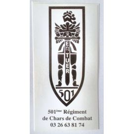 501 RCC Régiment de chars de combat autocollant de l'insigne ...