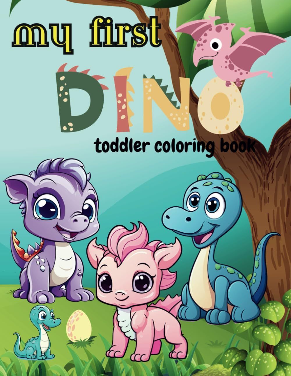 MY FIRST DINO TODDLER COLORING BOOK | DINOSAUR COLORING BOOK | DINOSAUR ...