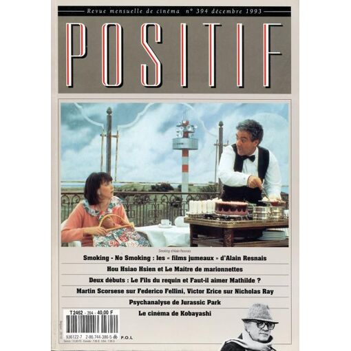 Positif N° 394 _ Décembre 1993 _ Hou Hsiao Hsien / Alain Resnais ...
