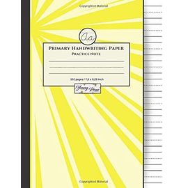 Primary Handwriting Paper Practice Note: Notebook with Blank Dotted ...