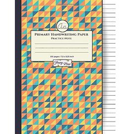 Primary Handwriting Paper Practice Note: Notebook with Blank Dotted ...