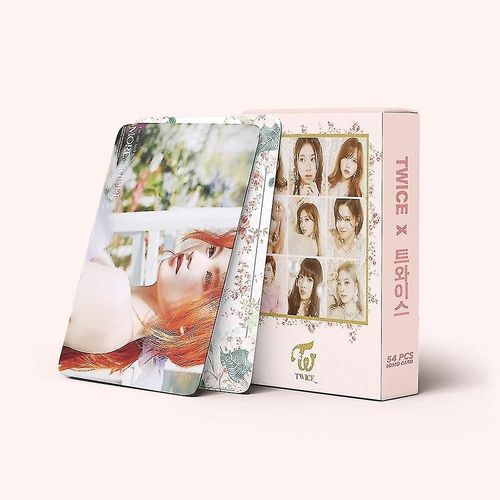 55pcs / set Kpop Twice Itzy Mamamoo Red Velvet Aespa Iu Lisa Ive Lomo Cards Nouvel album photo ...