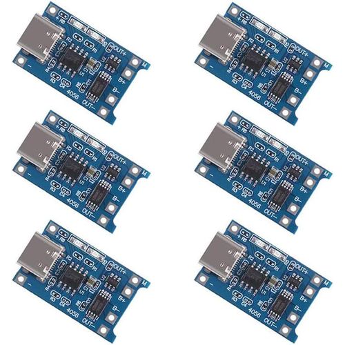 6 Pièces Type-C Usb-C 5V 1A 18650 Chargeur De Batterie Au Lithium Carte ...