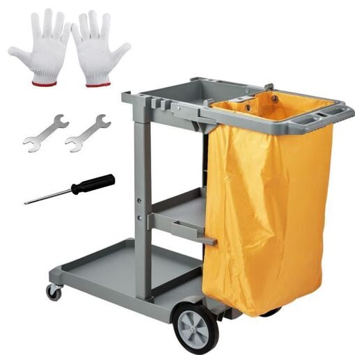 Chariot de Ménage Professionnel - VEVOR - Chariot de nettoyage - 3 ...