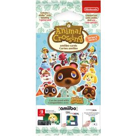 Paquet de 3 cartes Animal Crossing Serie 5 1 carte speciale 2 standard Switch Rakuten