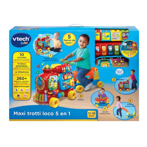 VTECH BABY MAXI TROTTI LOCO 5 EN 1 ROUGE | Rakuten
