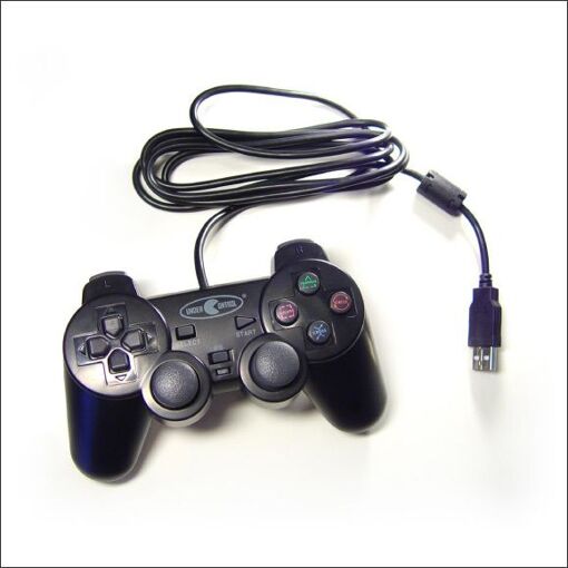 Manette UnderControl filaire vibrante noire pour PS3 - Avec câble USB ...