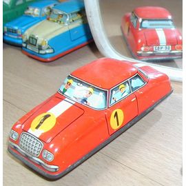 Miniature en tole lithographiée,moteur mecanique TECHNOFIX AUTO rallye ...