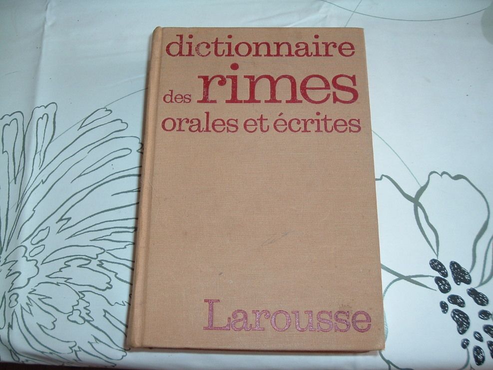 Dictionnaire des rimes orales et écrites | Rakuten