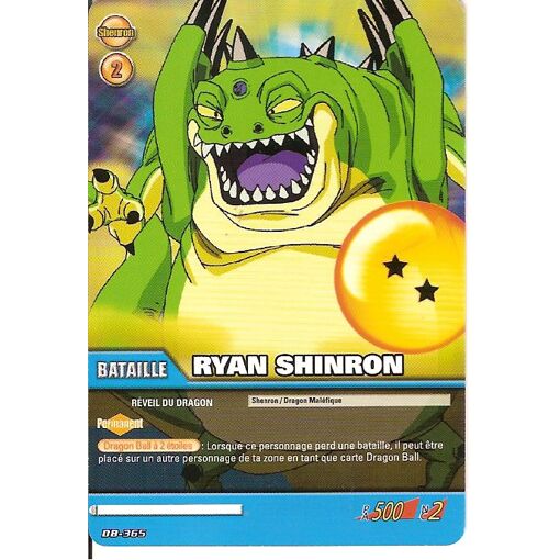 Dragon ball ryan shiron DB-365 - Cartes de jeux | Rakuten