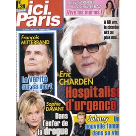 Ici Paris N° 03419 : eric charden, davy sardou & noémie elbaz, françois ...