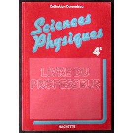 Sciences physiques 4e - livre du professeur | Rakuten