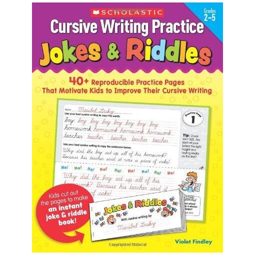 Cursive Writing Practice: Jokes & Riddles | Rakuten