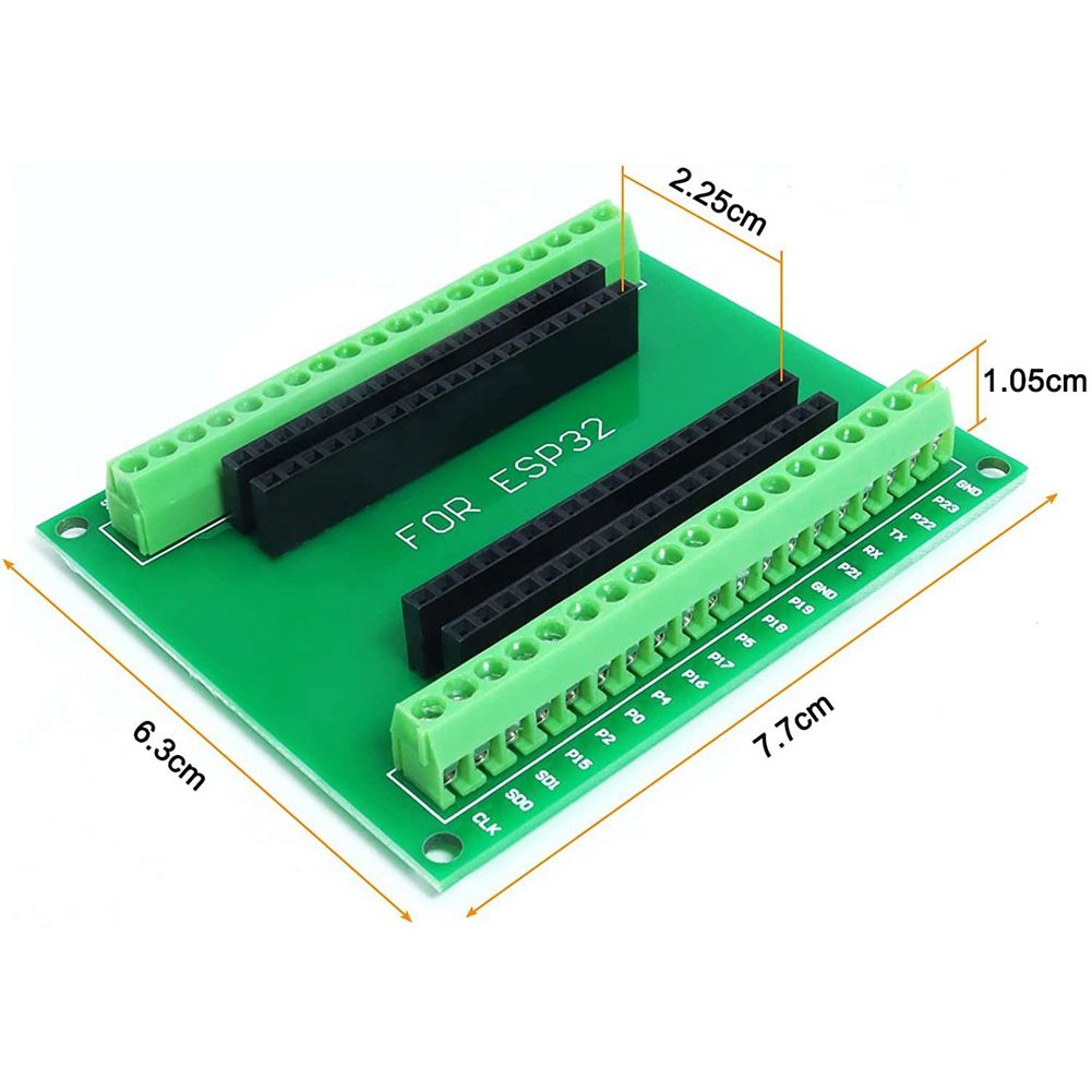 Esp32 Breakout Board Esp32 Expansion Board Gpio 1 Into 2 For 38 Pins Esp32s Esp32 Esp Wroom 32