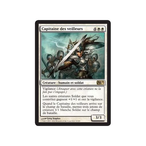 Capitaine des veilleurs ( Captain of the Watch) - Magic MTG - M13 VF ...