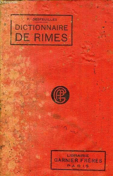 Dictionnaire De Rimes - Livre ancien | Rakuten