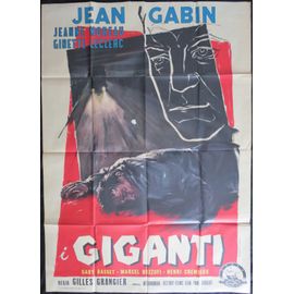 JEAN GABIN - GAS OIL * gilles grangier - 1955 - 100x140 cm * Affiche de cin?ma Italienne de 1955 ...
