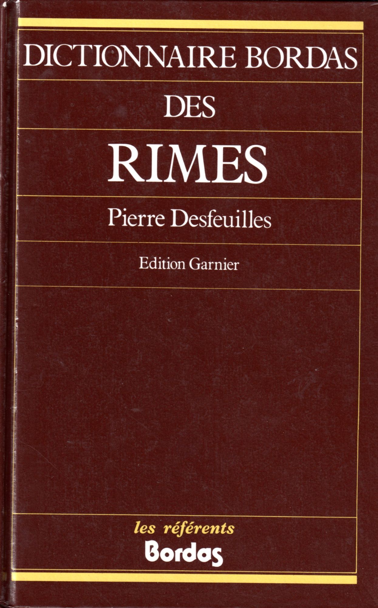Dictionnaire Des Rimes - Dictionnaire et référence | Rakuten