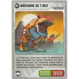 Carte panini invizimals defis caches machoire de t-rex n° 392 | Rakuten