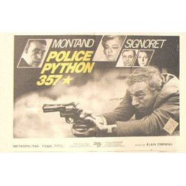 Affiche belge du film "Police python 357" de Alain Corneau (1976 ) avec Yves Montand, Simone ...