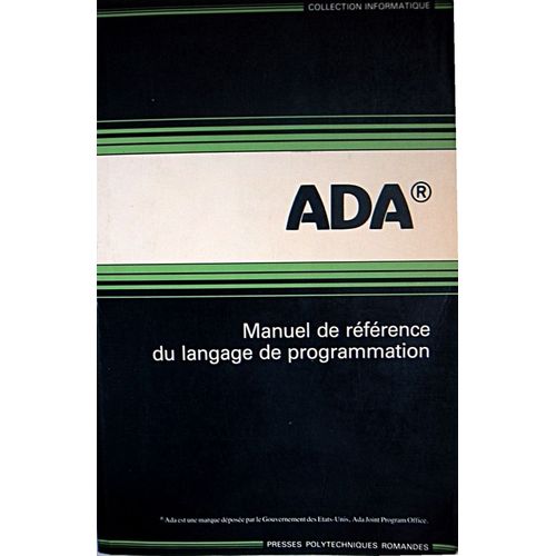 Ada - Manuel De Référence Du Langage De Programmation | Rakuten