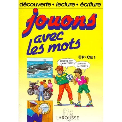 Jouons Avec Les Mots - Cp, Ce - Soutien-scolaire-parascolaire | Rakuten