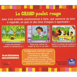 Livre+ cd rom pc : DORA CLIQUE ET CREE N° 1 : le grand poulet rouge ...